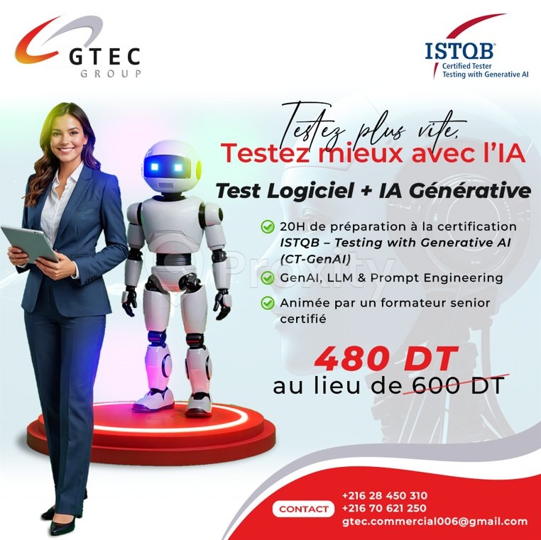 Devenez Testeur Certifié ISTQB CT-GenAI | Proxity.tn